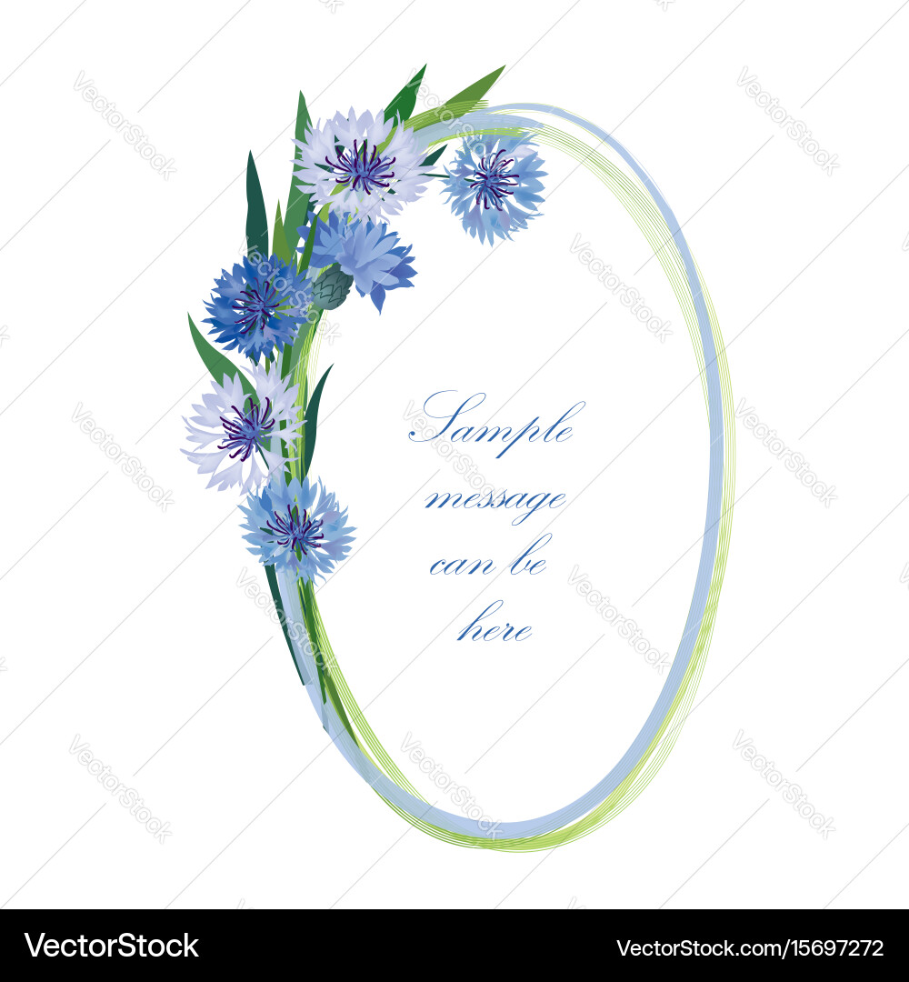 flower oval border