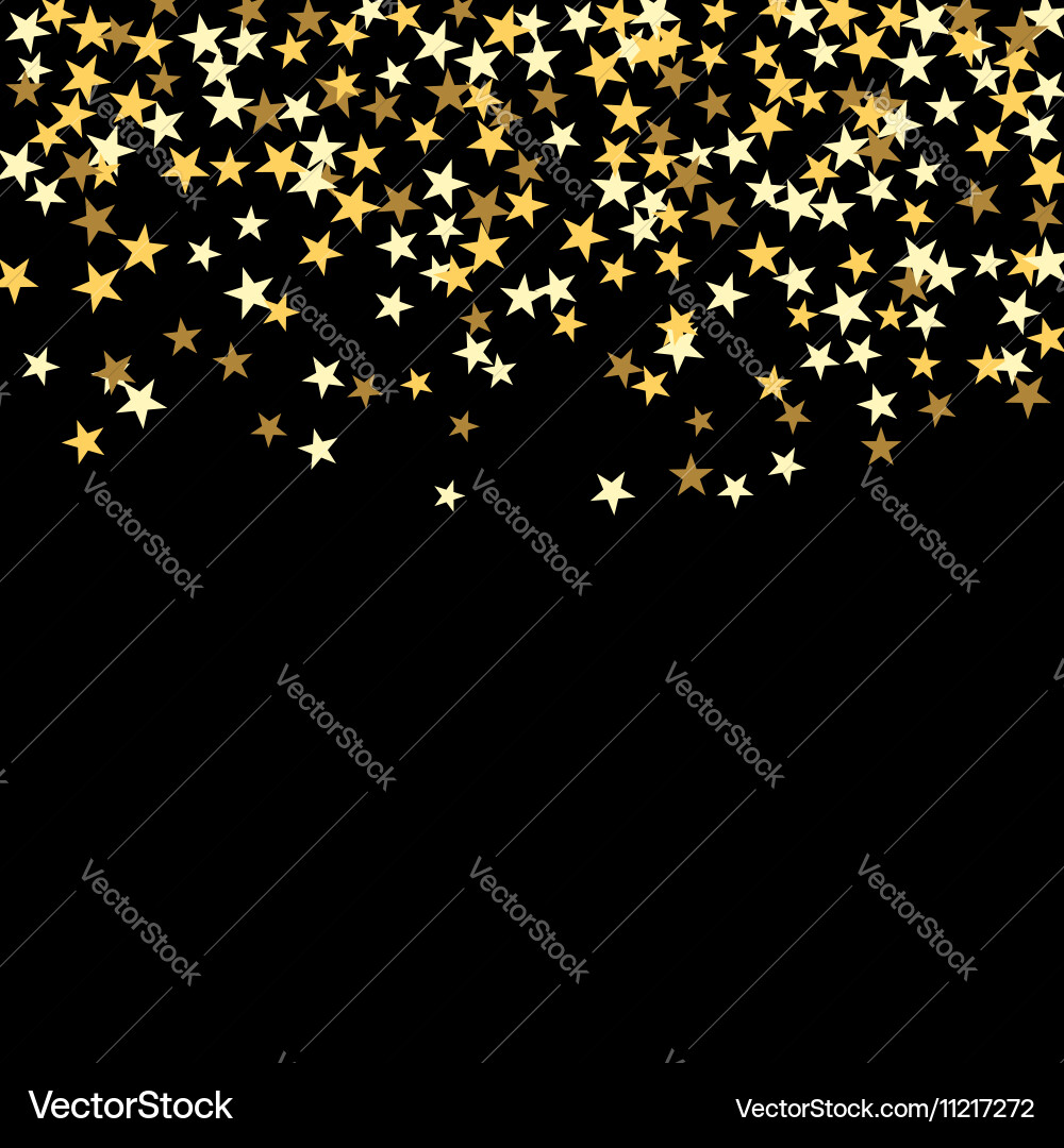 Gold confetti background Royalty Free Vector Image