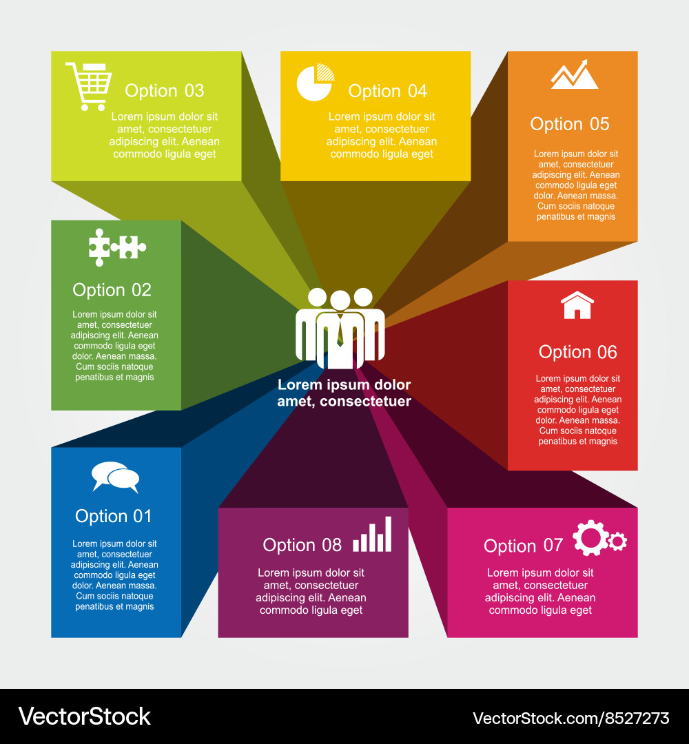 Data Presentation Template Royalty Free Vector Image
