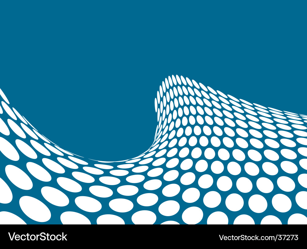 Half pipe wave green Royalty Free Vector Image