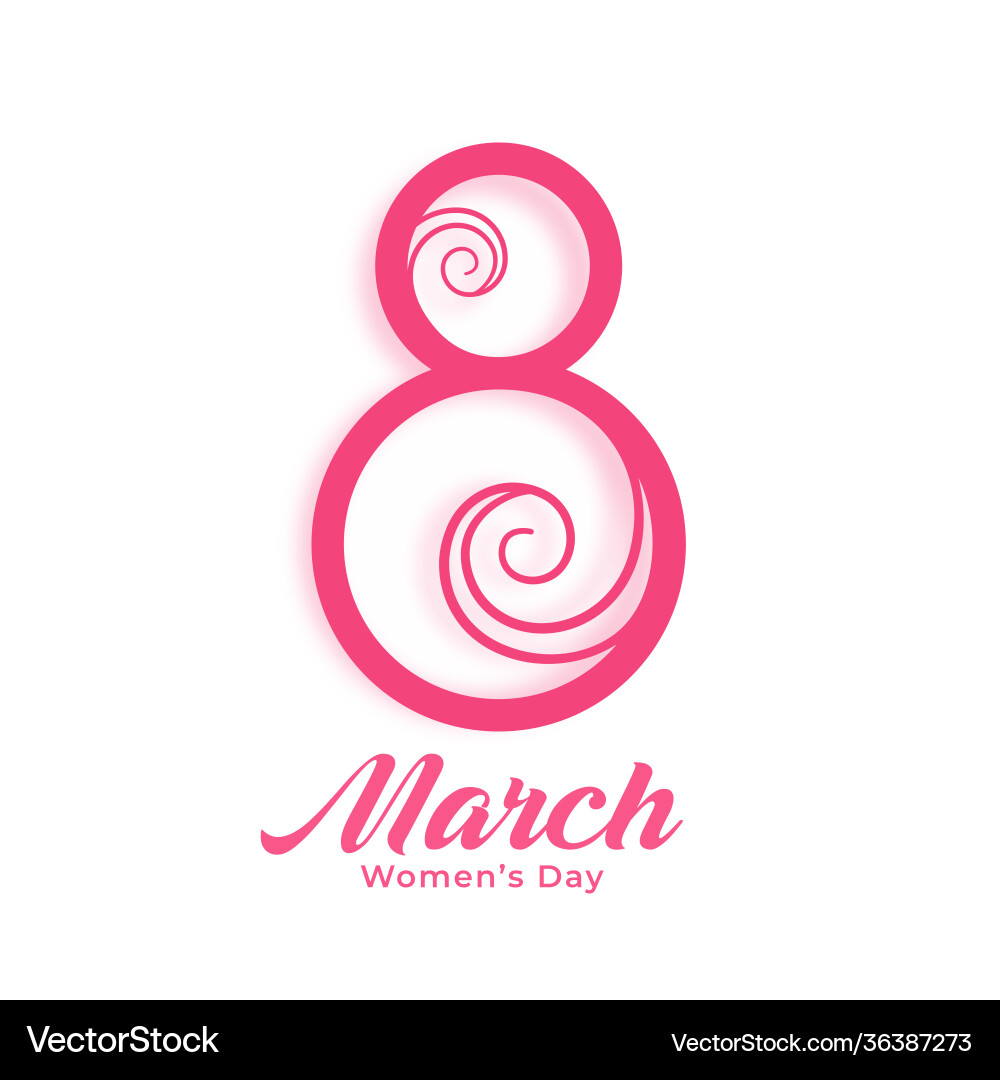 Happy womens day creative background design Vector Image
