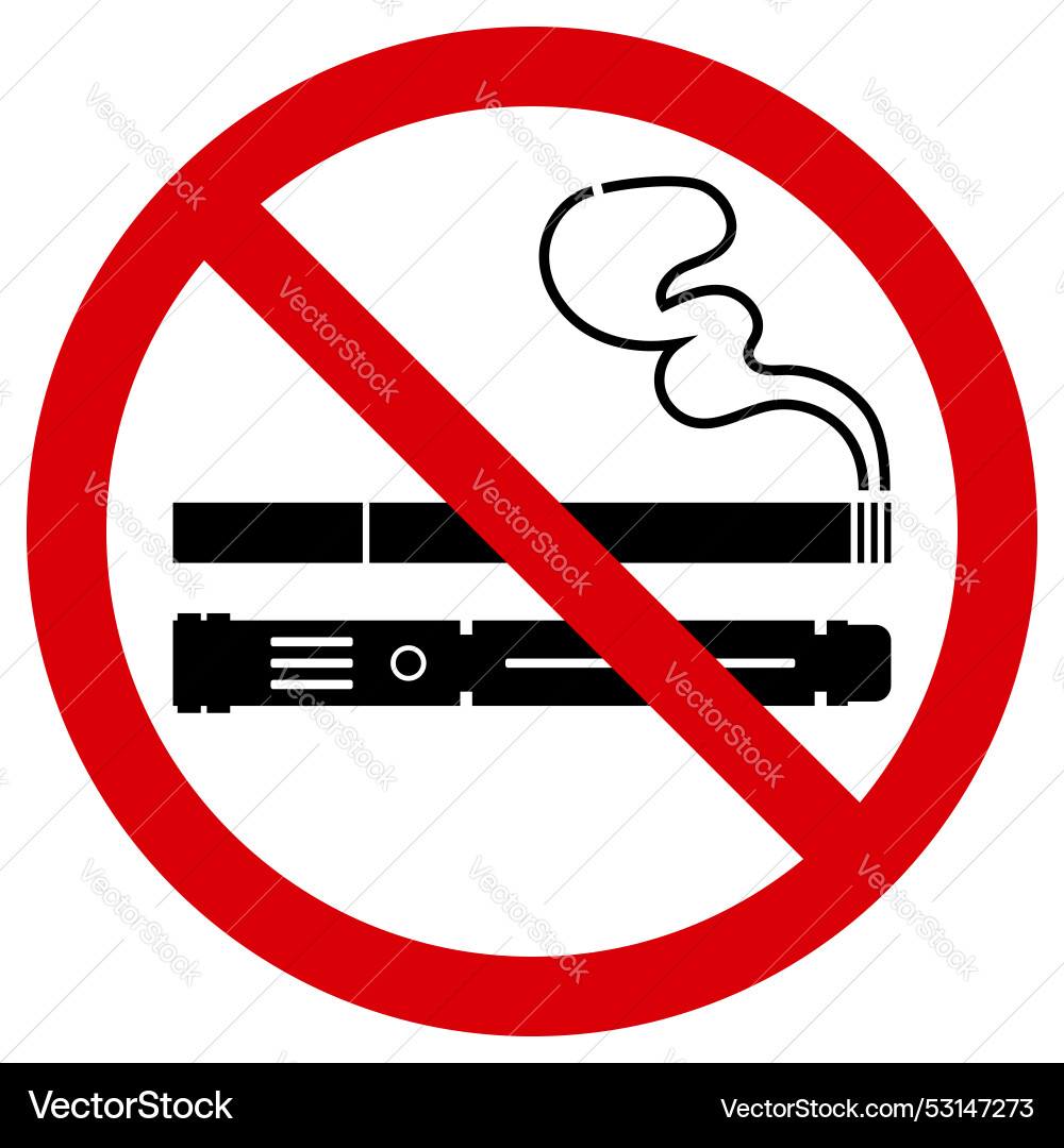 No smoking sign Royalty Free Vector Image - VectorStock
