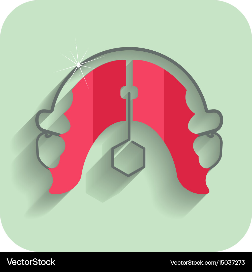 Orthodontic Retainer Bracket Royalty Free Vector Image