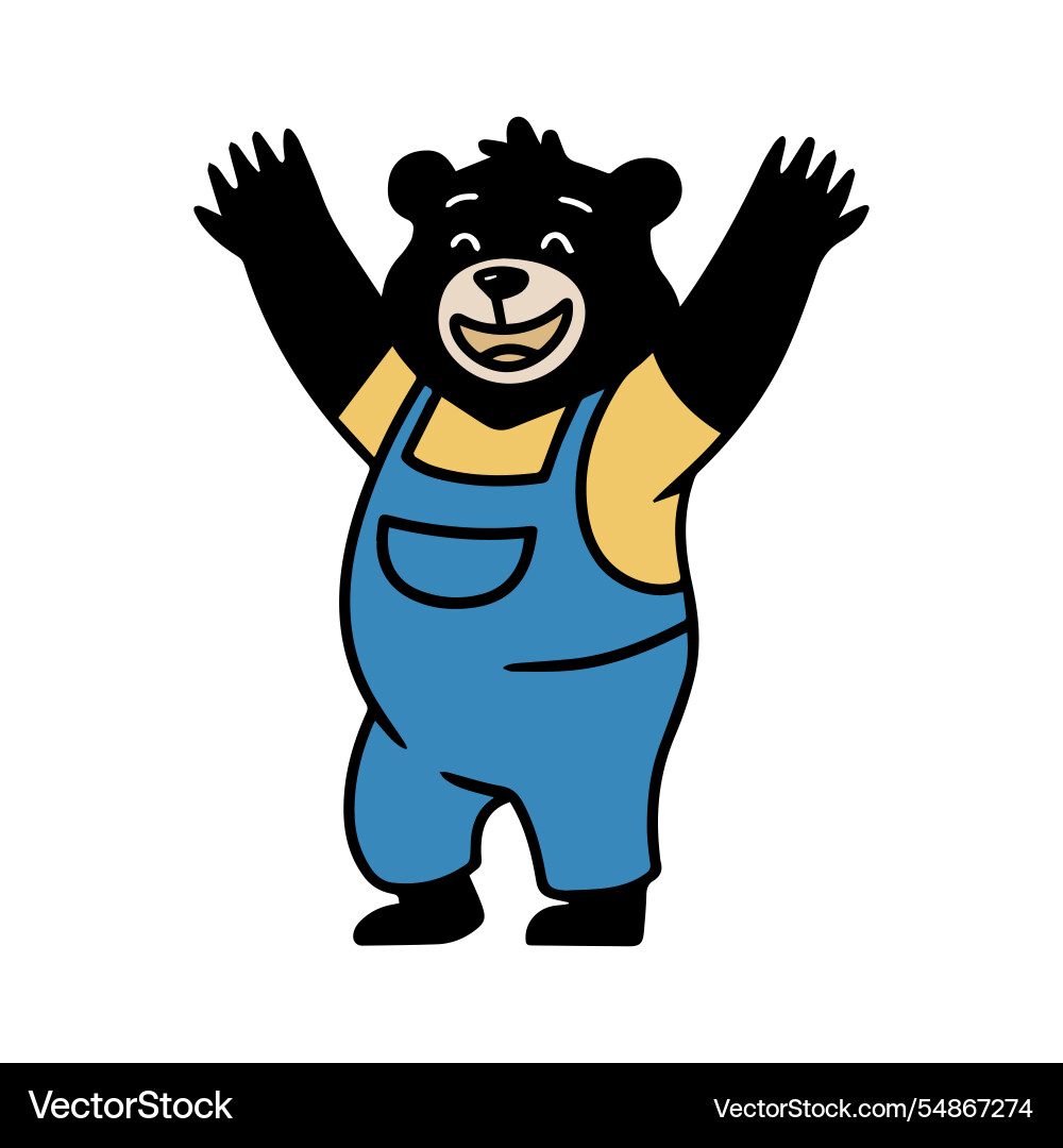 Cartoon bear Royalty Free Vector Image - VectorStock