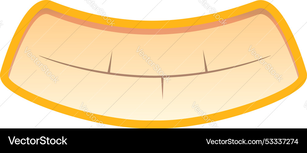 Cartoon mouth smiling showing teeth Royalty Free Vector