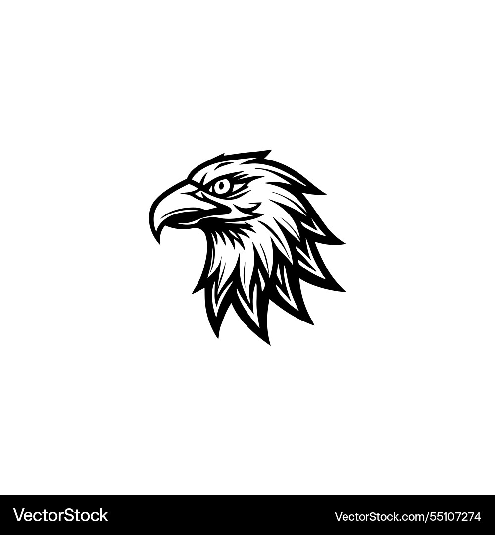 Eagle head icon logo Royalty Free Vector Image