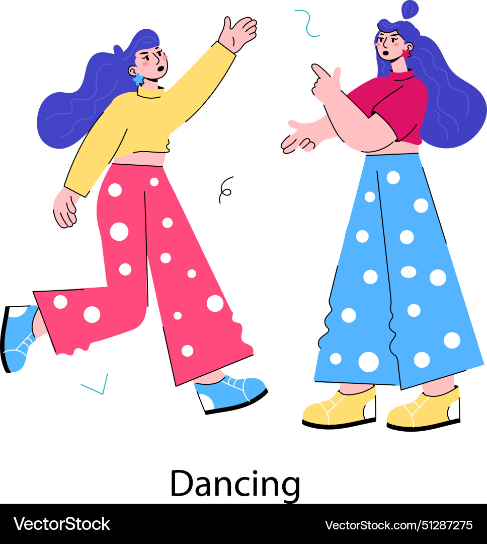Dancing Royalty Free Vector Image - VectorStock