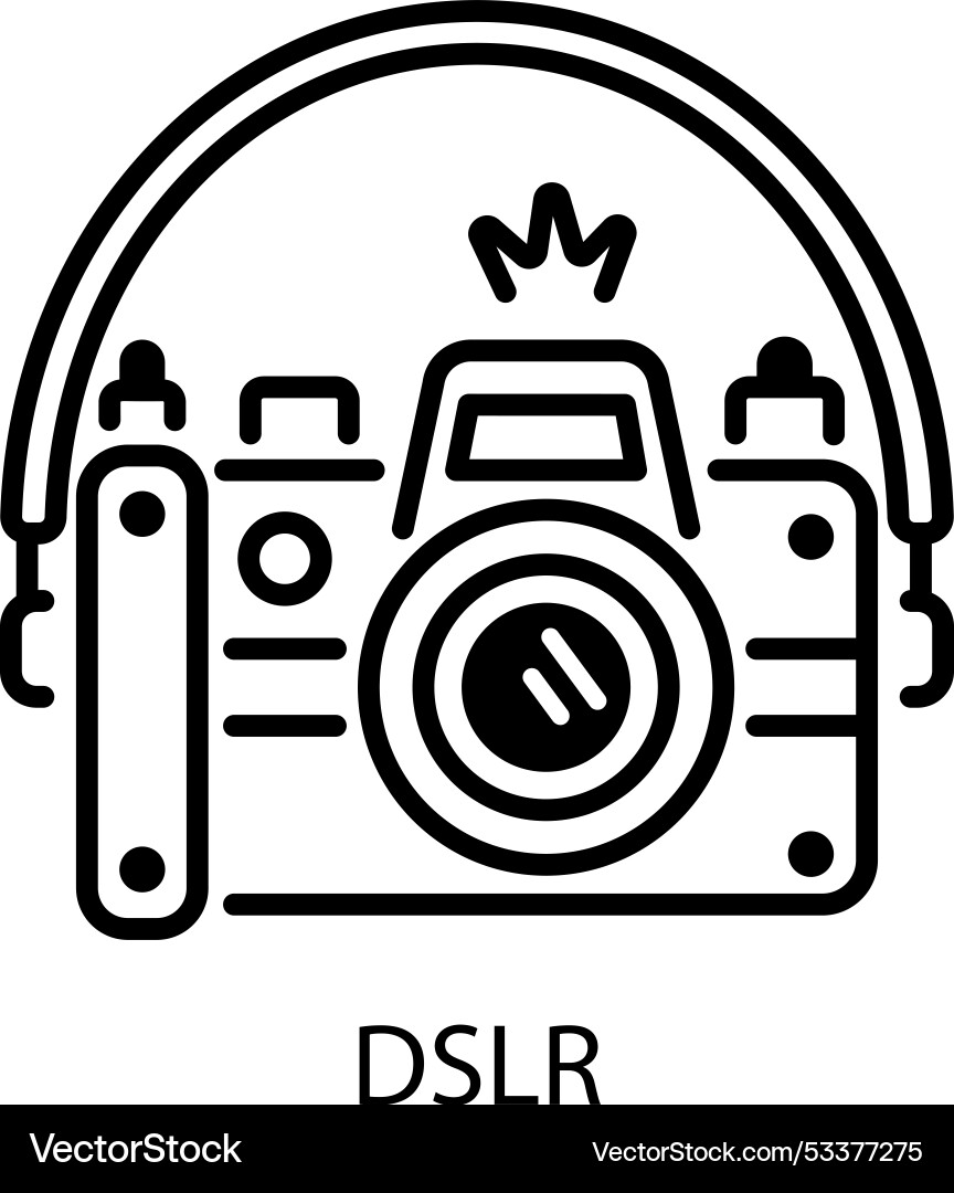 Dslr Royalty Free Vector Image - VectorStock