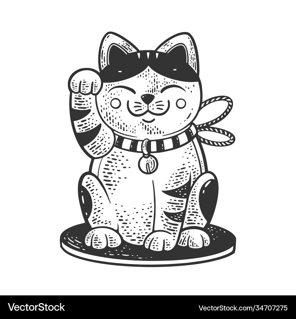 Dessin De Maneki Neko Le Maneki Neko Dessin Image Pour Japonais