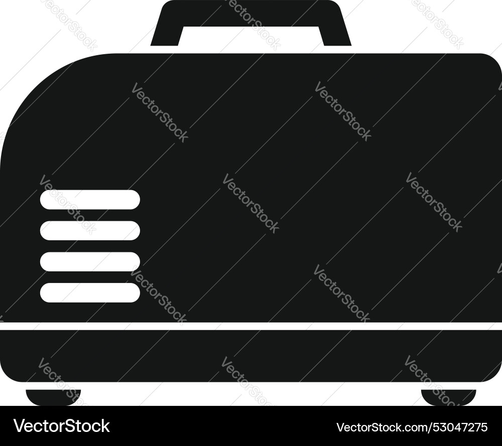 Portable power station providing electricity Vector Image