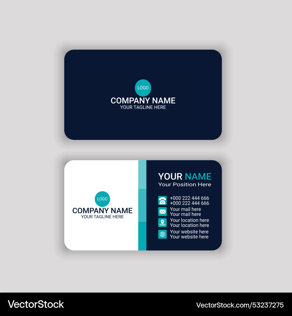 Visiting card Royalty Free Vector Image - VectorStock
