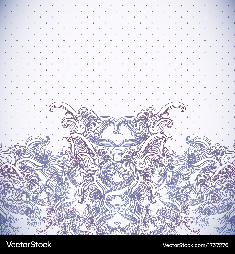 Baroque Floral Background Royalty Free Vector Image