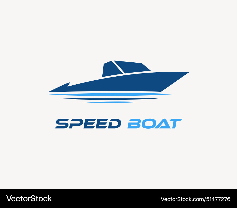 Boat sign concept icon logo design Royalty Free Vector Image