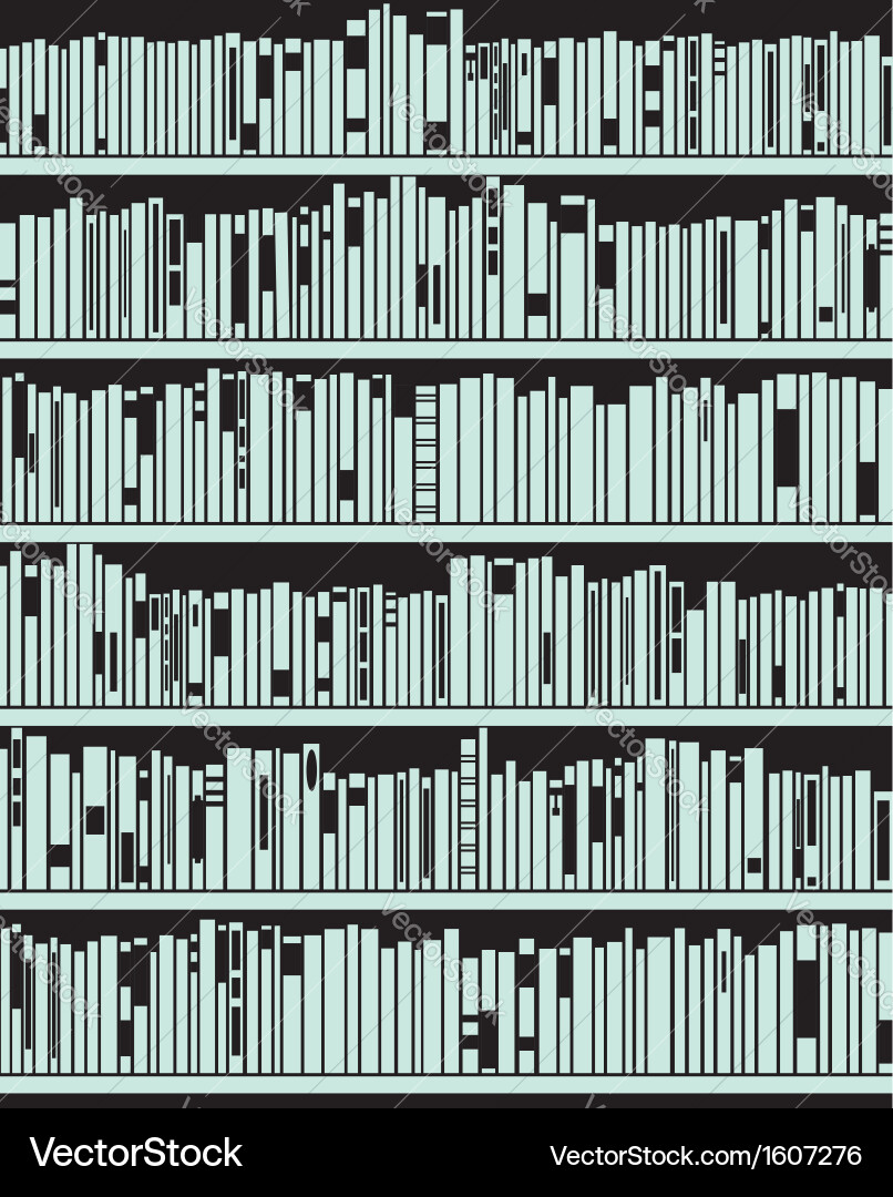 Bookshelf Royalty Free Vector Image - VectorStock