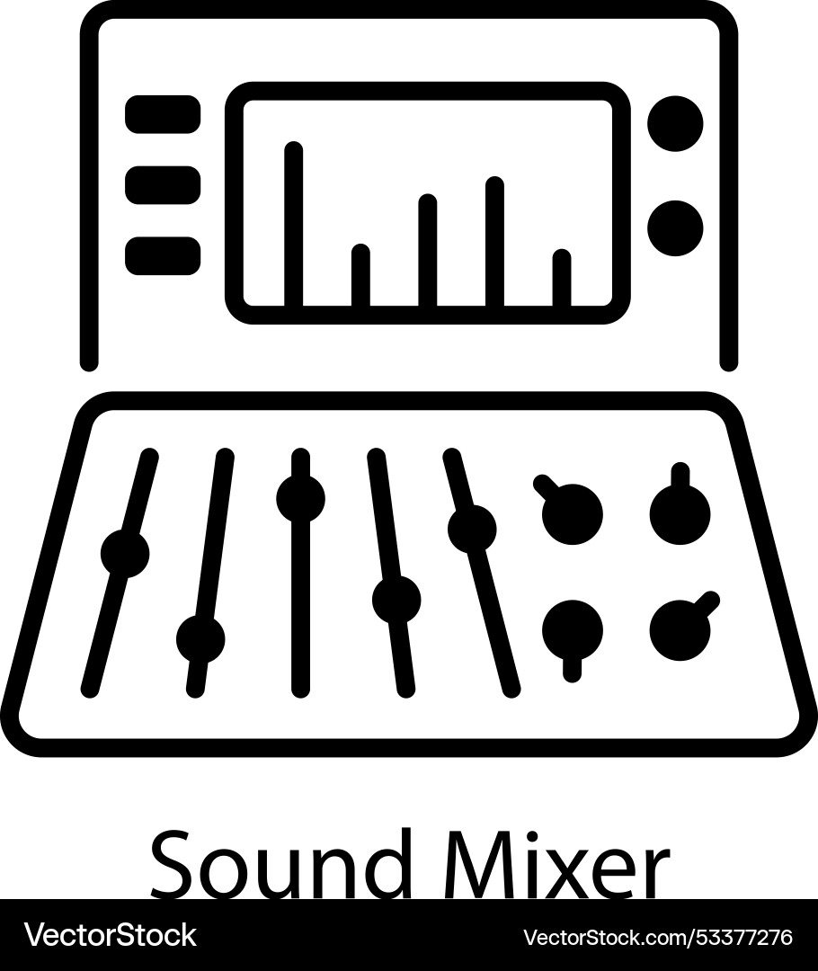 Sound mixer Royalty Free Vector Image - VectorStock