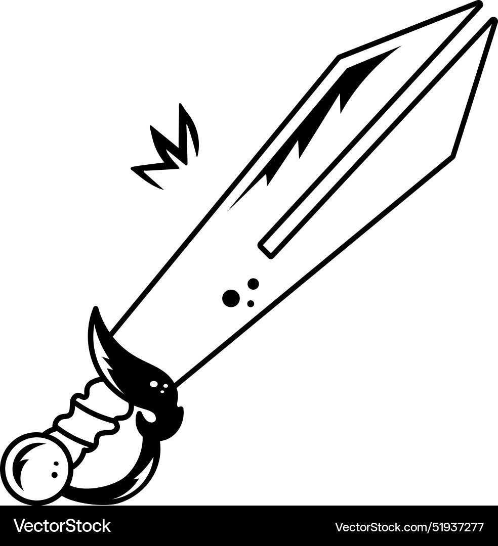 Gaming blade Royalty Free Vector Image - VectorStock
