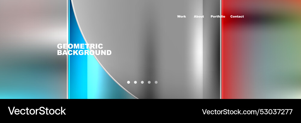 Round triangles and squares web site page template