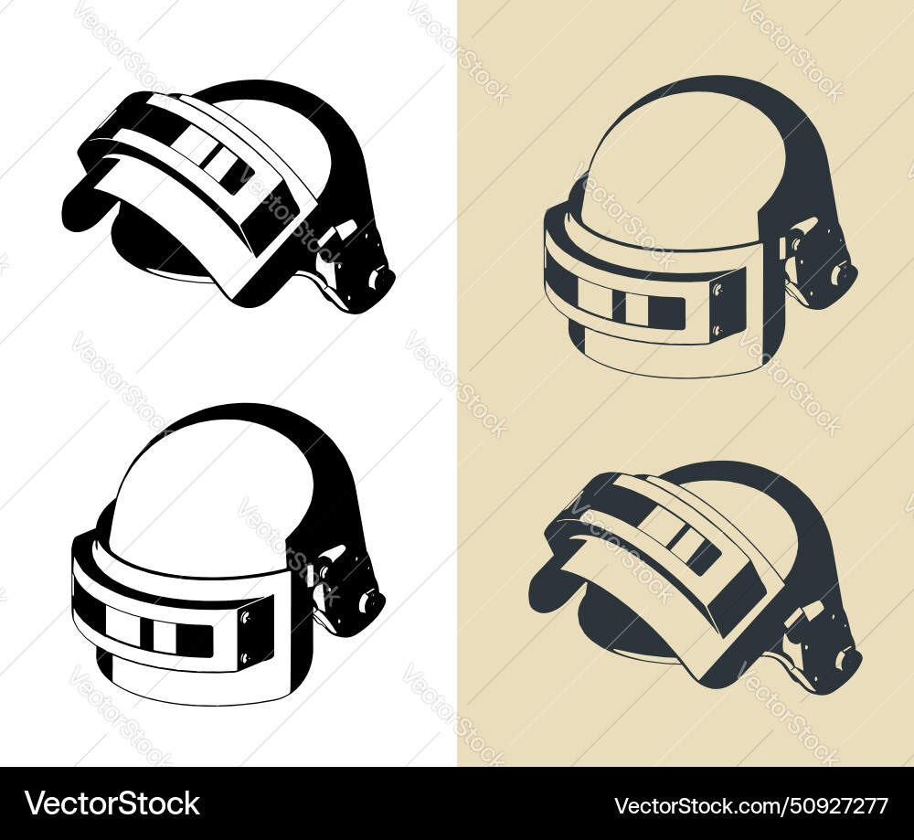 Special forces soldier helmet Royalty Free Vector Image