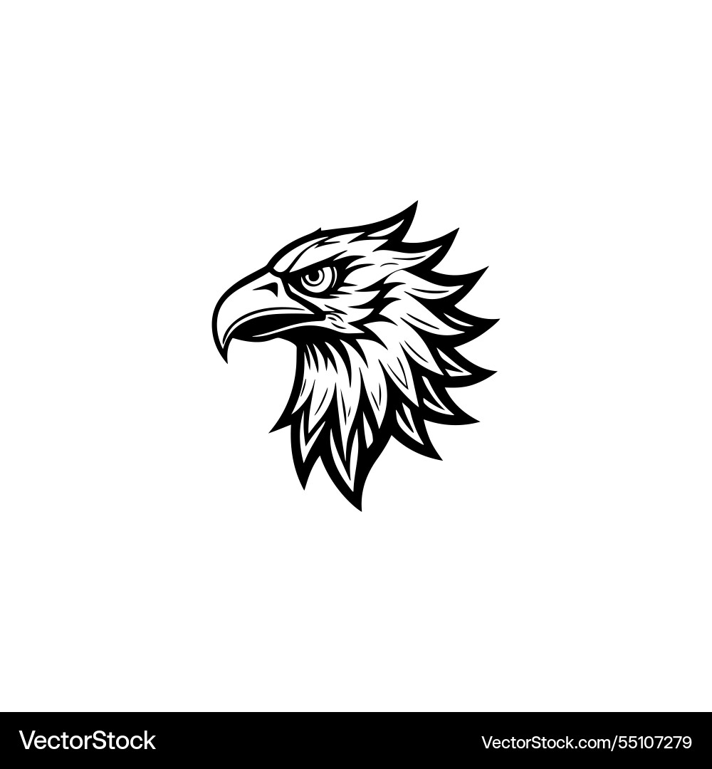 Eagle head icon logo Royalty Free Vector Image