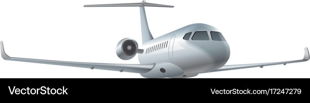 Flying air jet Royalty Free Vector Image - VectorStock