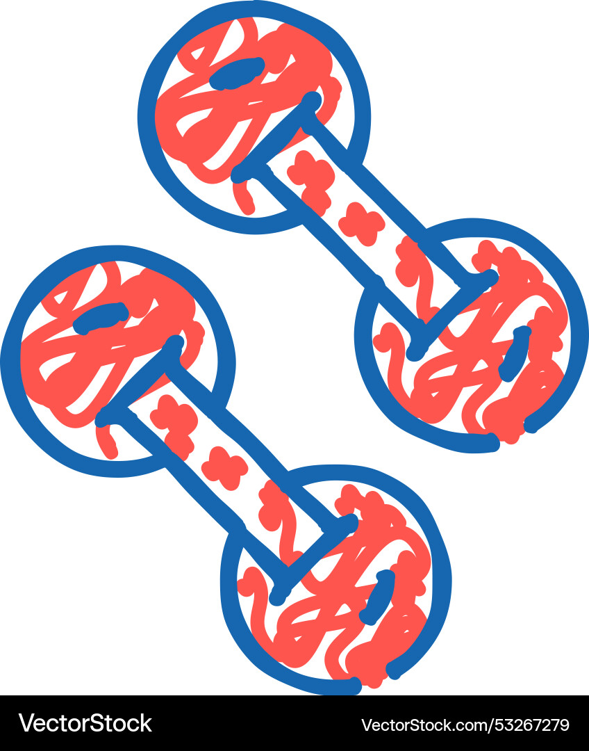 Pathogen bacteria icon doodle Royalty Free Vector Image