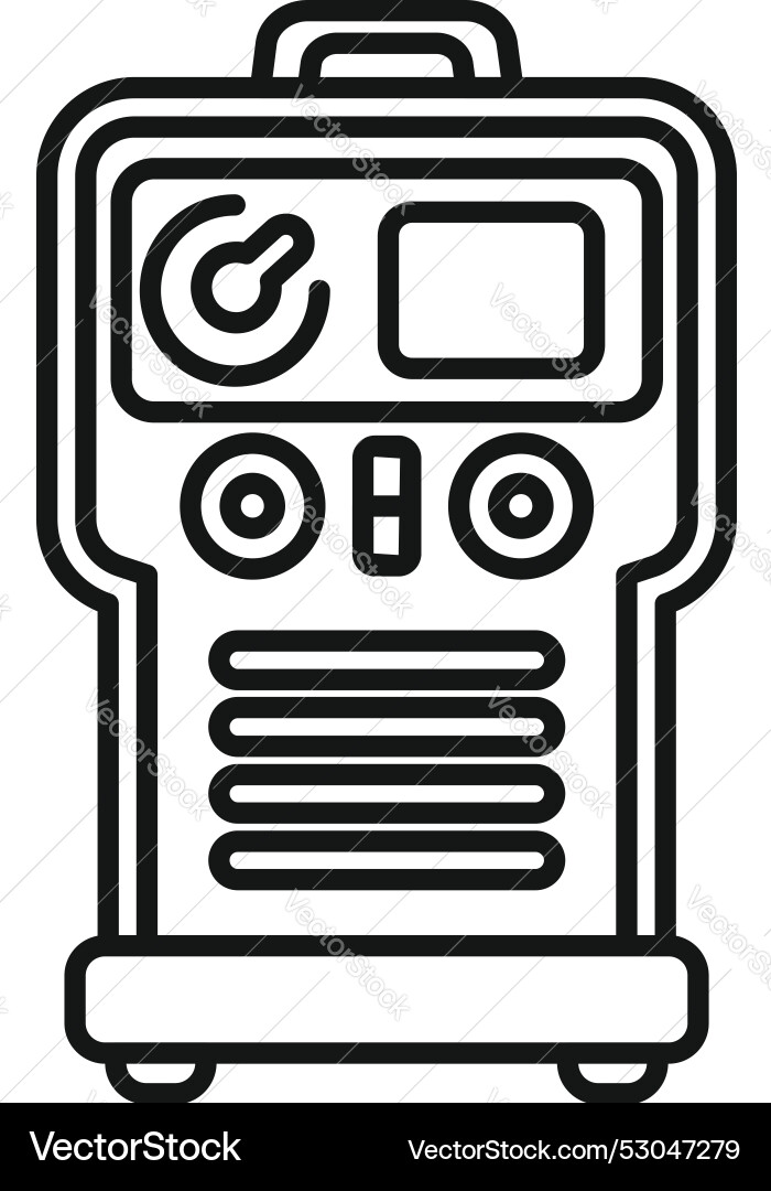Portable power generator providing electricity Vector Image