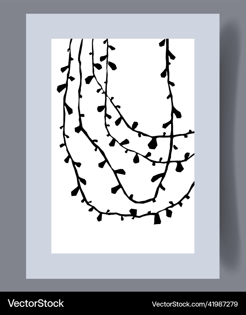 Printable wall art poster set Royalty Free Vector Image