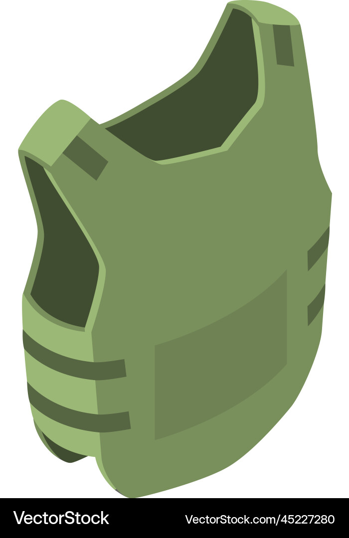Army body armor composition Royalty Free Vector Image