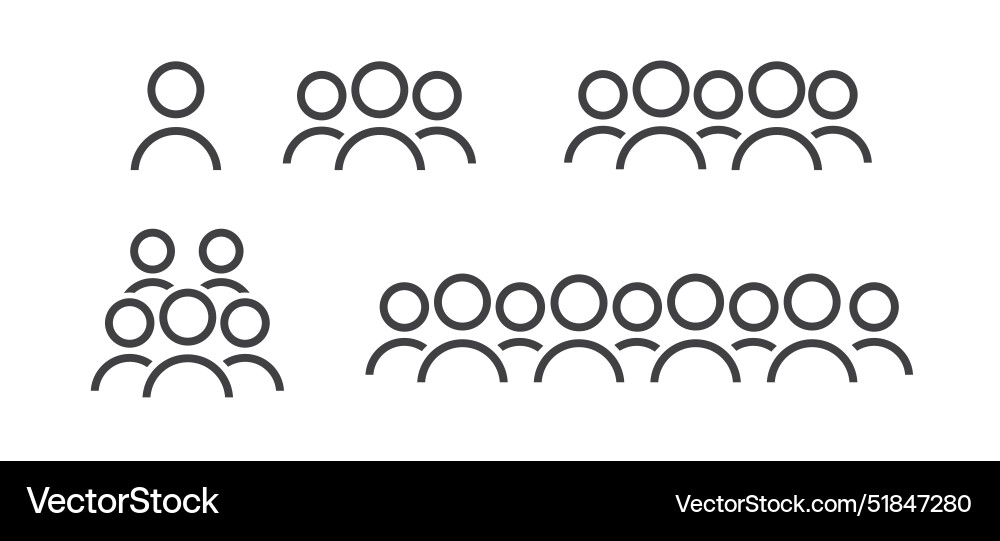 Group of people or users icon Royalty Free Vector Image
