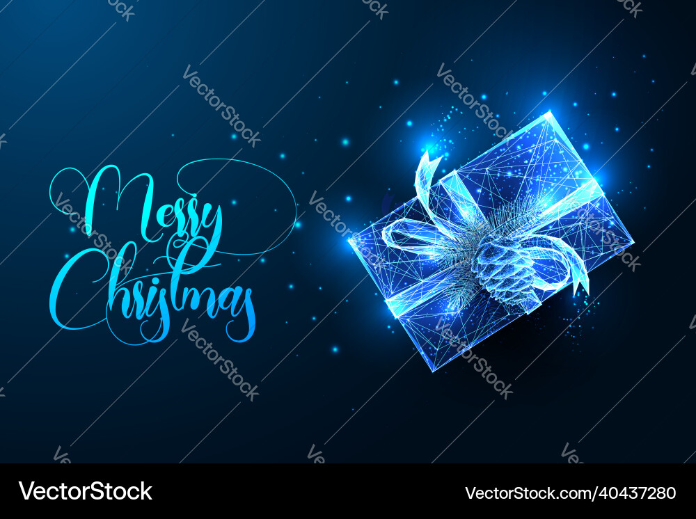Merry christmas digital greeting card template Vector Image