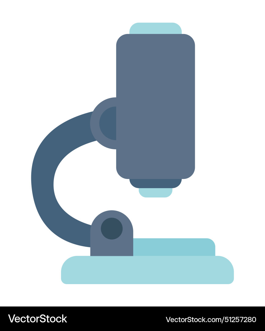 Microscope in flat design laboratory equipment Vector Image