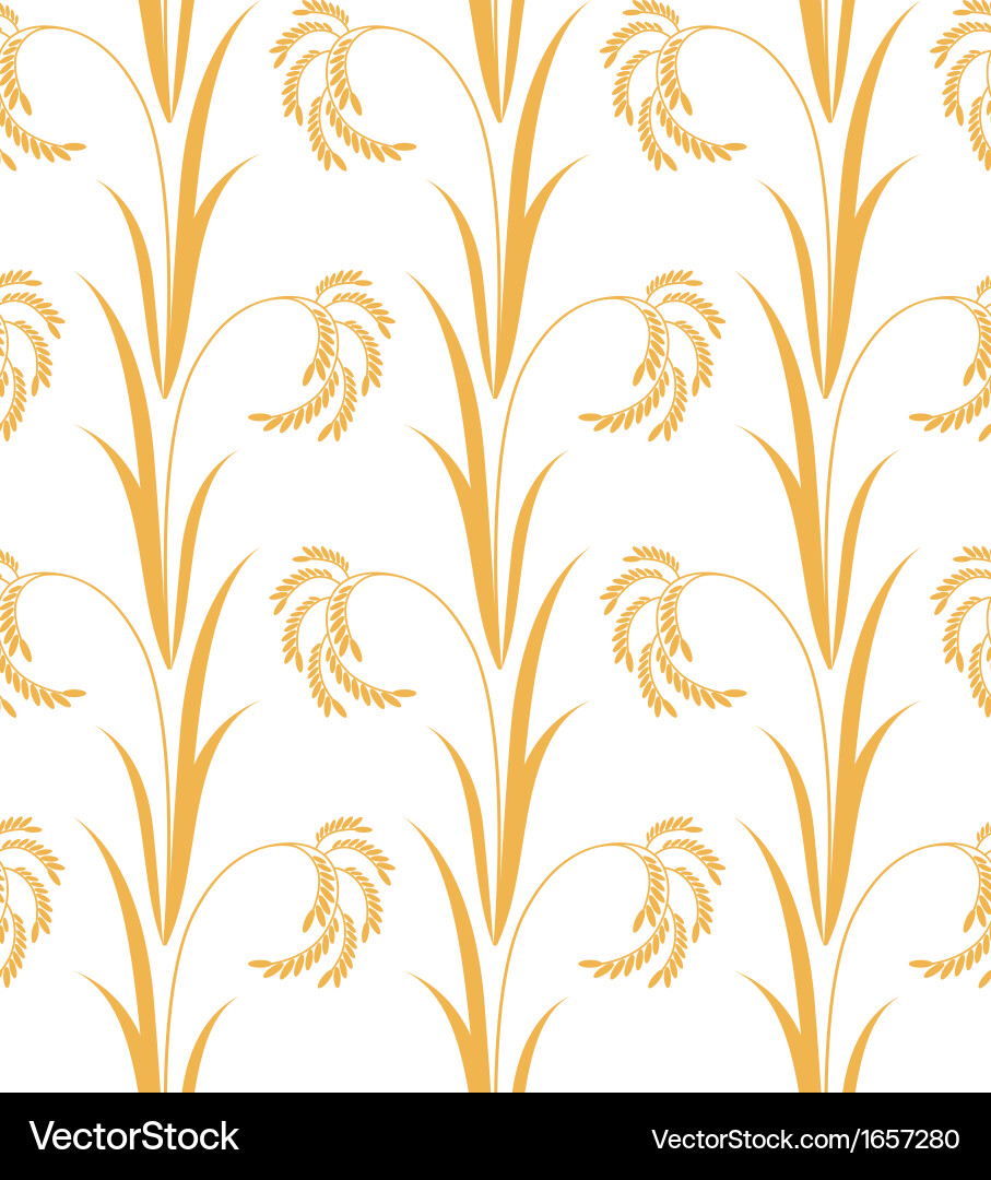 Rice pattern Royalty Free Vector Image - VectorStock