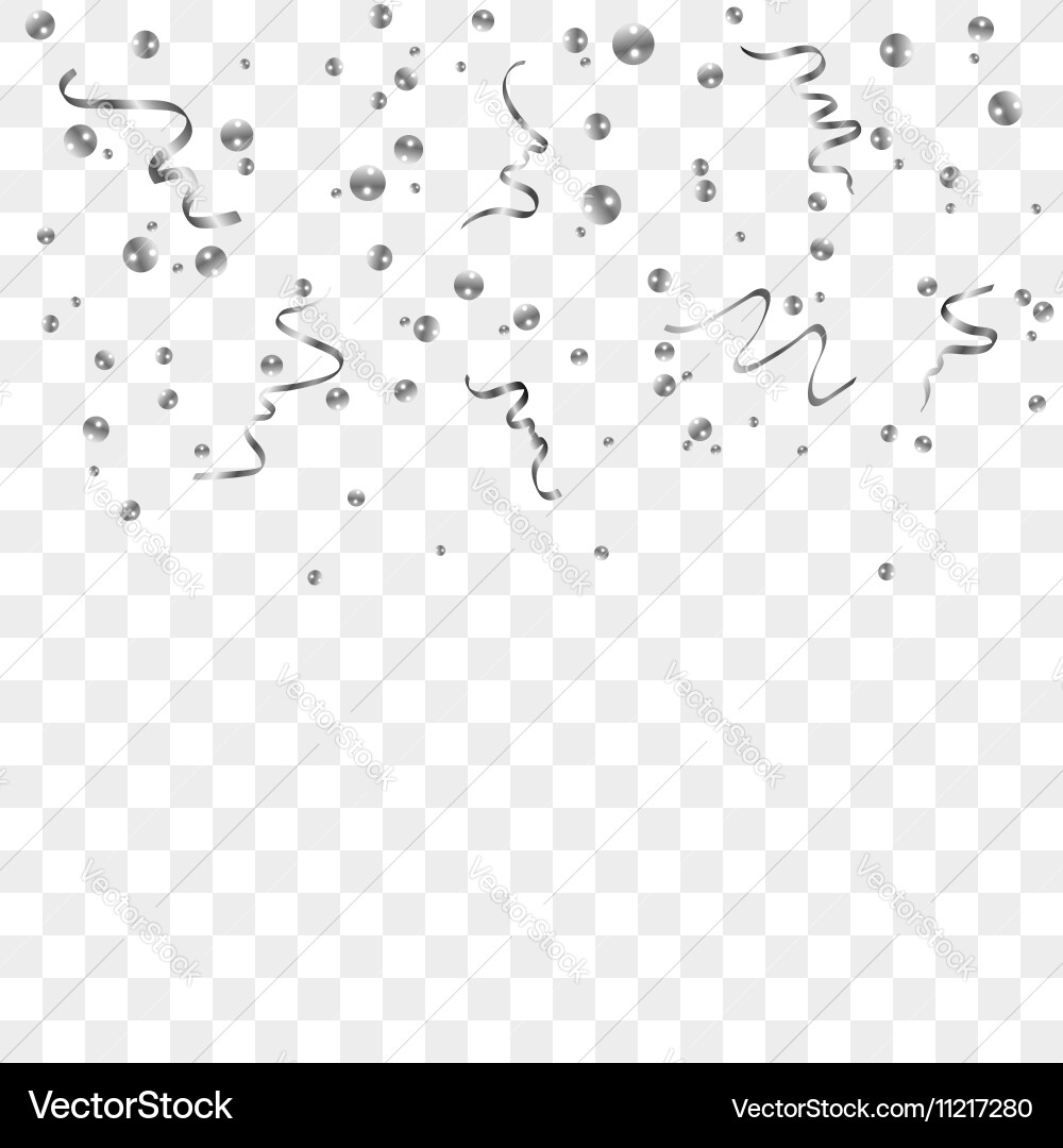 Silver Confetti Background
