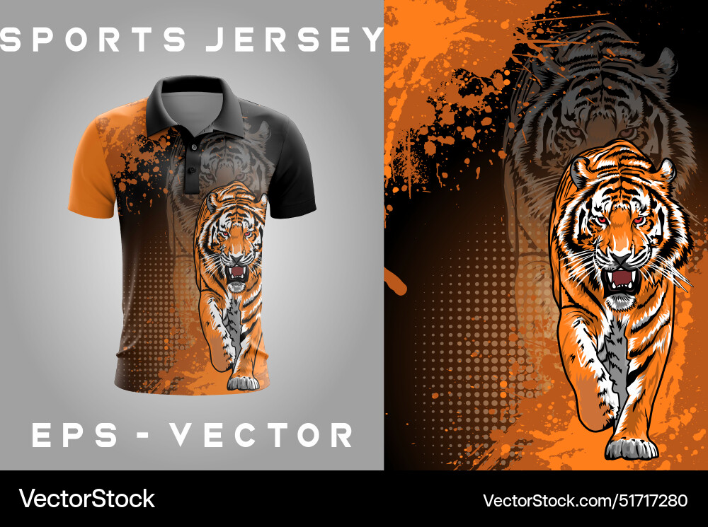 Sports jersey and background design Royalty Free Vector