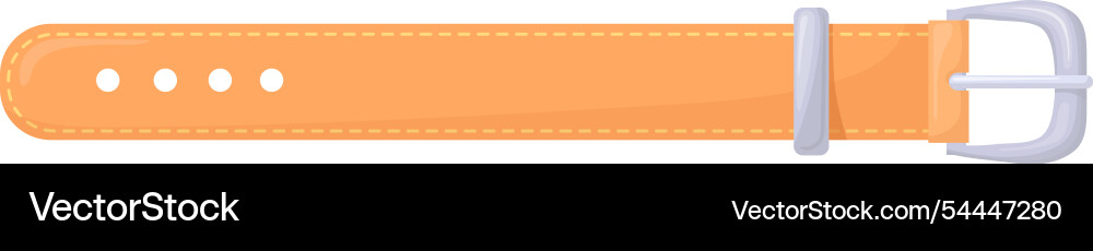 Strap cartoon icon wrist leather elegant Vector Image