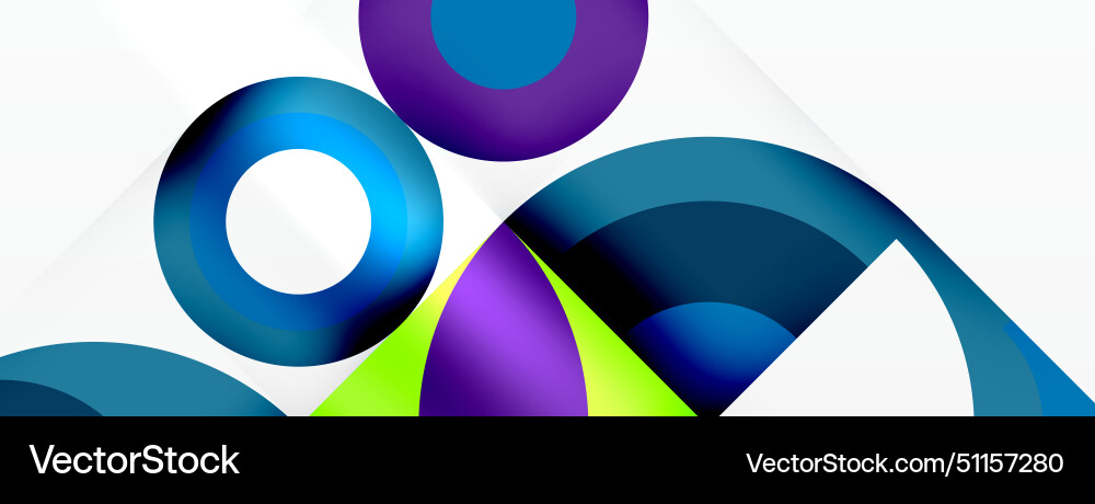 Vibrant electric blue and magenta circle pattern Vector Image