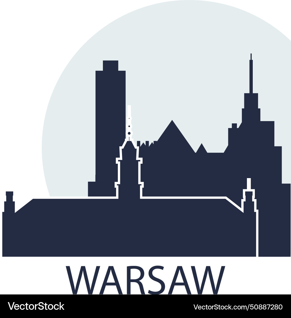 Warsaw logo Royalty Free Vector Image - VectorStock