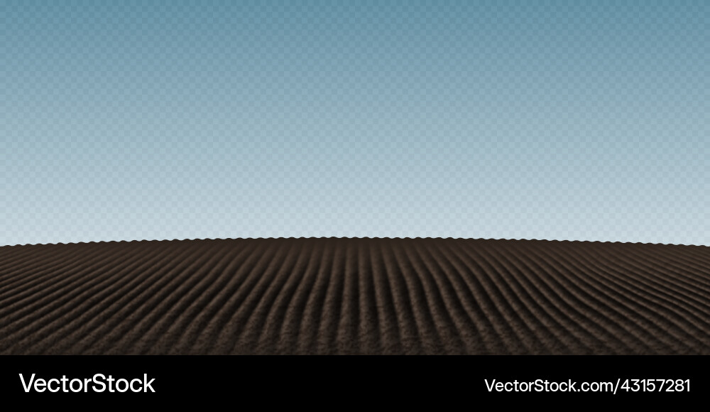 Arable land background Royalty Free Vector Image