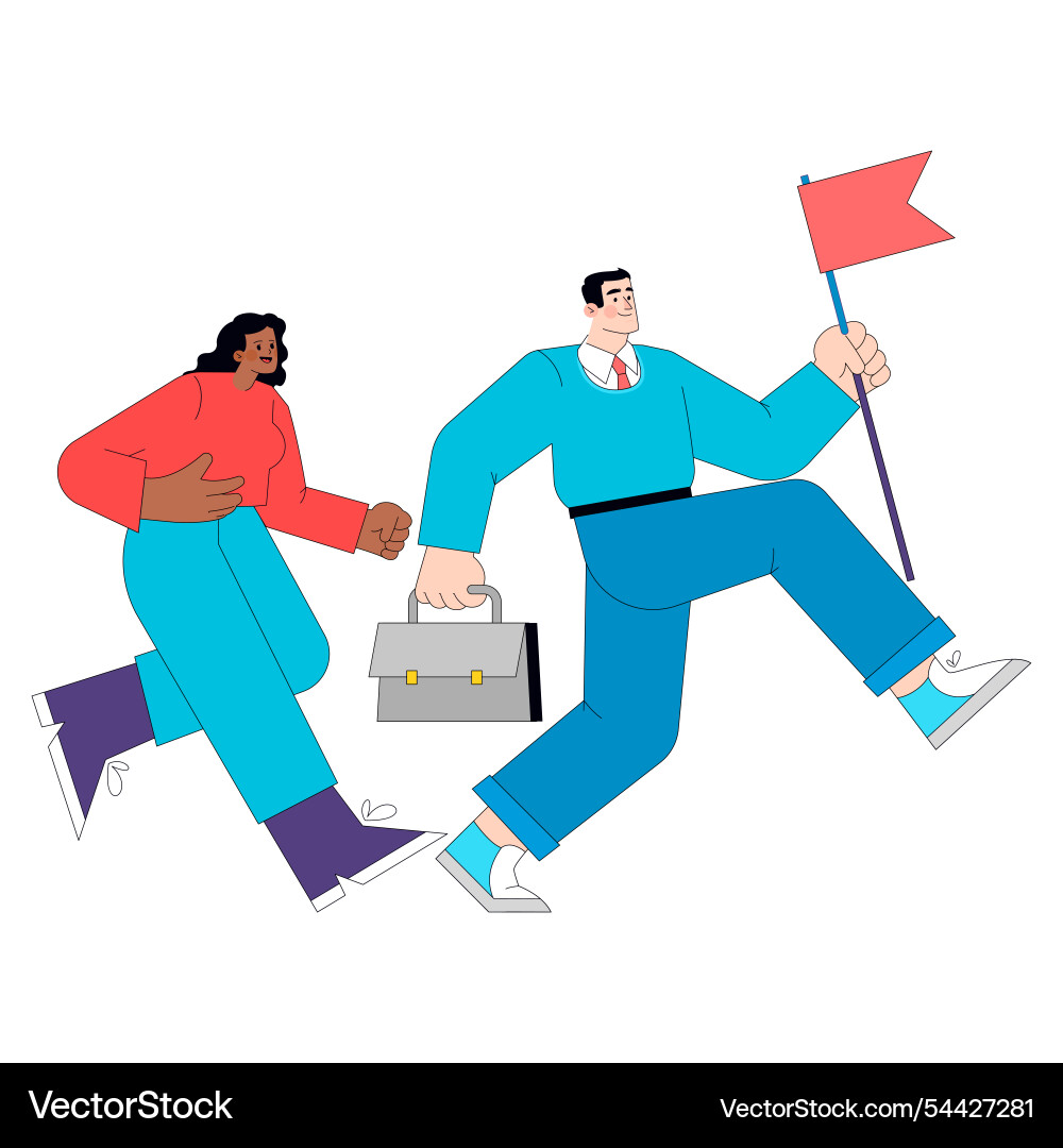 Business man flat Royalty Free Vector Image - VectorStock