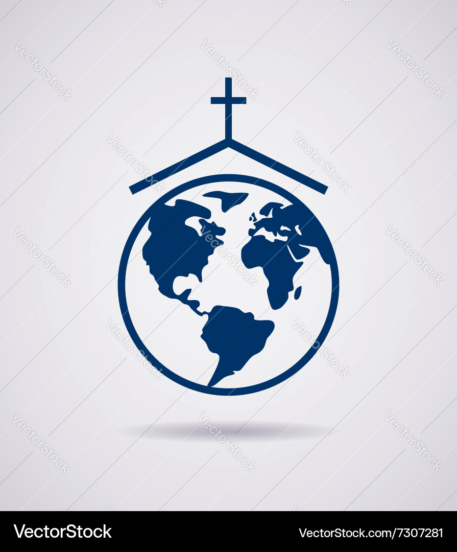 Icon of church Royalty Free Vector Image - VectorStock