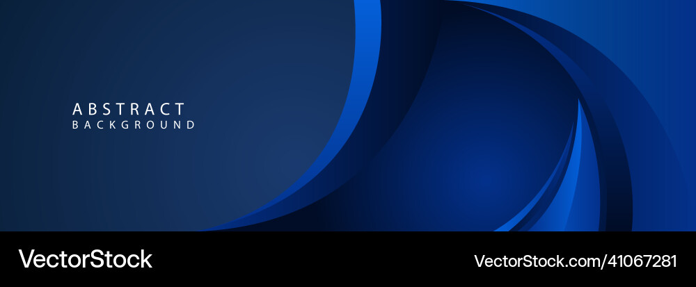 Modern abstract dark navy blue banner background Vector Image