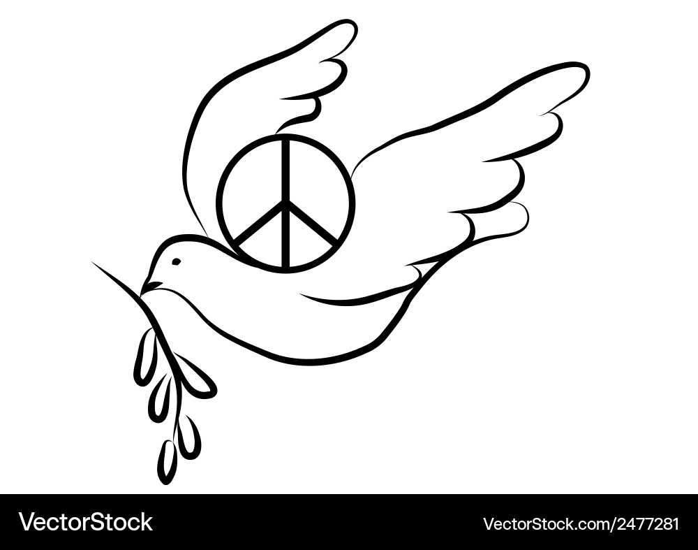 Peace symbol Royalty Free Vector Image - VectorStock