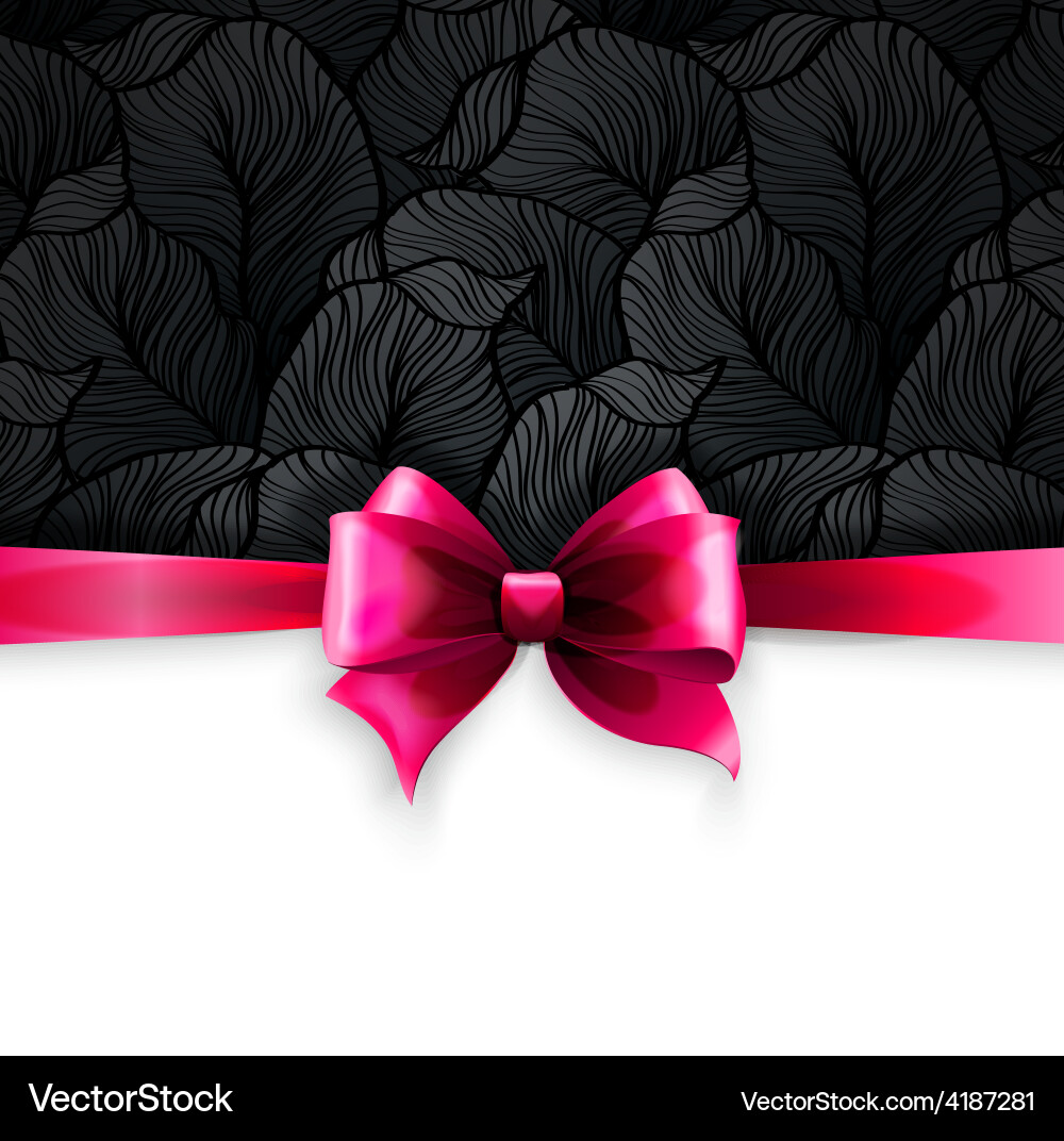 Pink Ribbon Celebration Card Royalty Free Vector Image