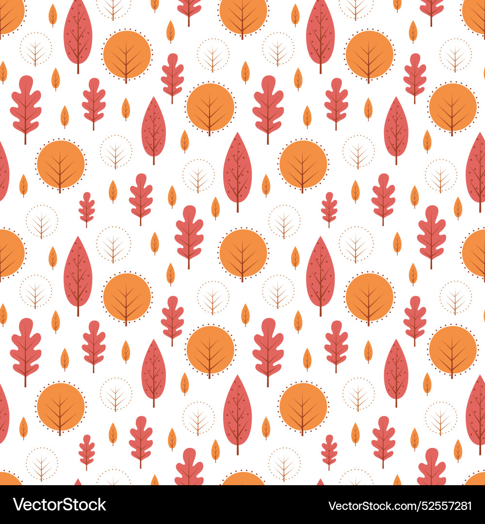 Seamless pattern with autumn leaves Royalty Free Vector