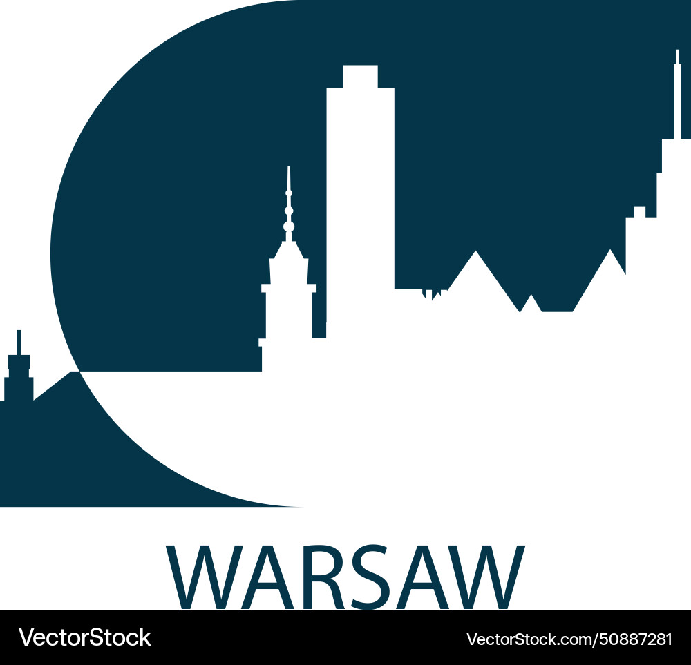 Warsaw logo Royalty Free Vector Image - VectorStock