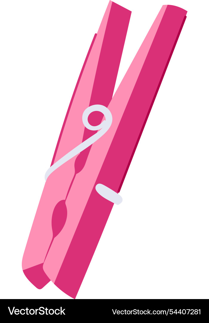 Wood clothespin cartoon Royalty Free Vector Image