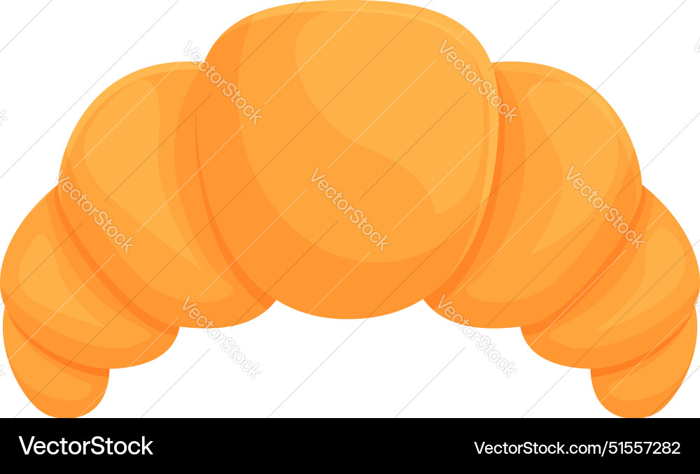 Delicious freshly baked croissant isolated Vector Image