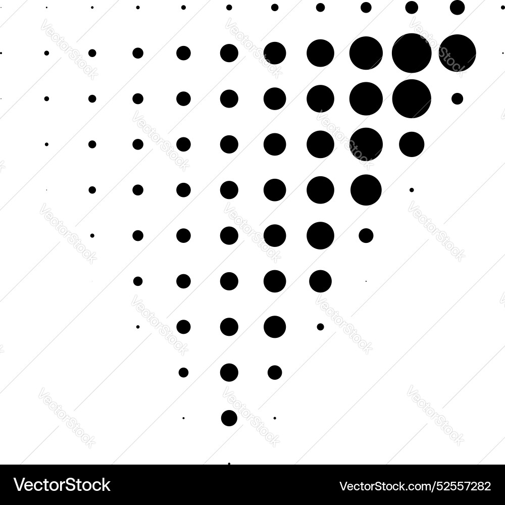 Halftone dotted triangle Royalty Free Vector Image
