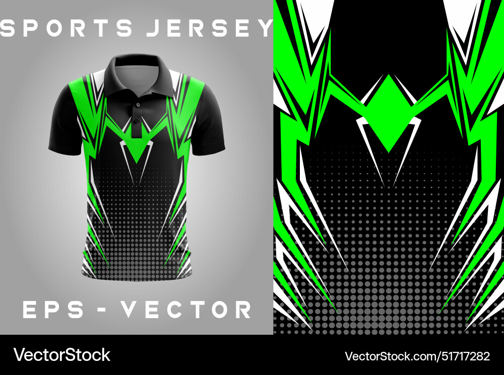 Sports jersey and background design Royalty Free Vector