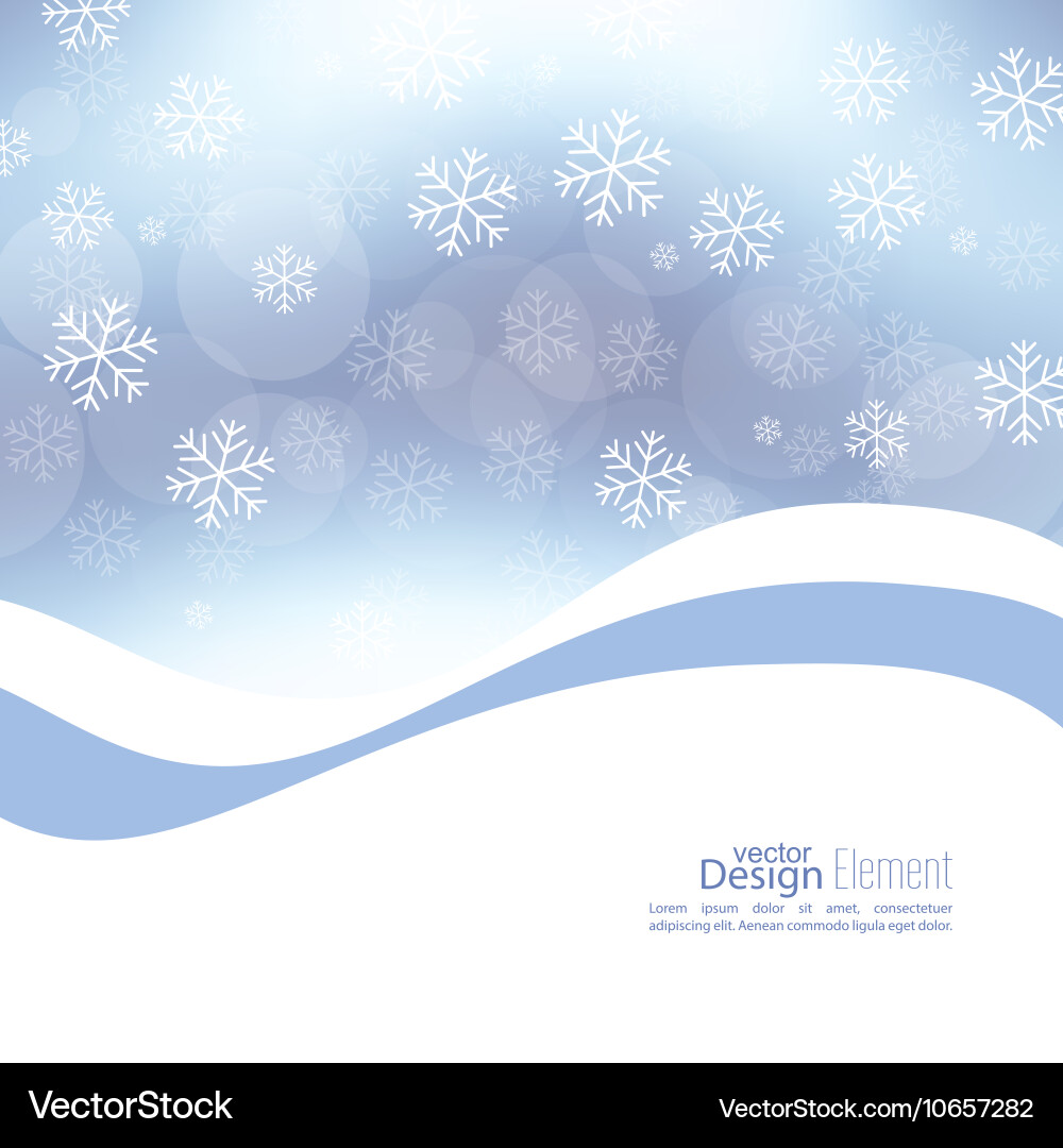 Winter abstract background Royalty Free Vector Image
